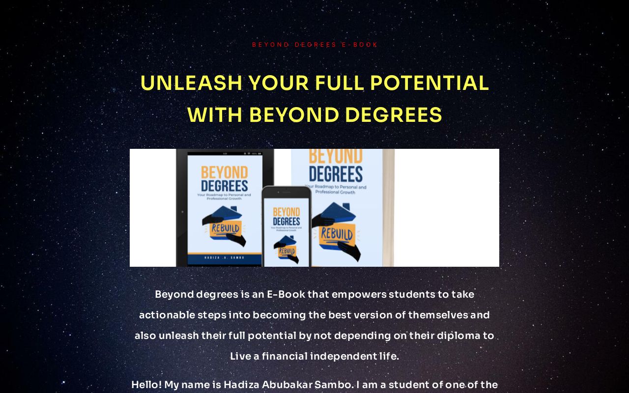 BEYOND DEGREES E-BOOK